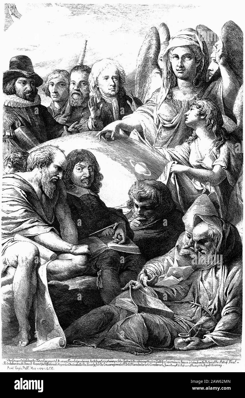 1795 , GREAT BRITAIN : An Archangel revealing the Physical nNature of ...