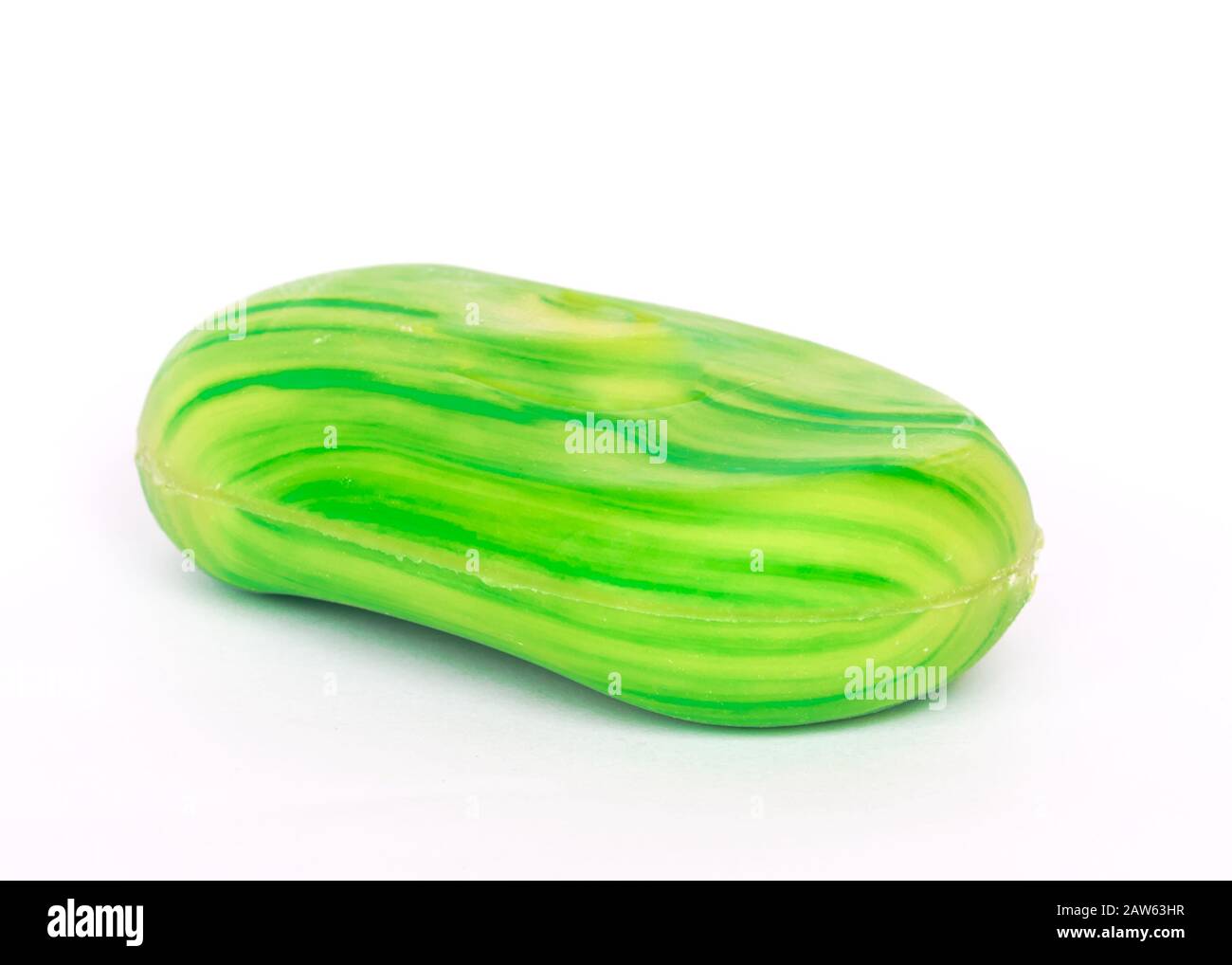 Studio shot one traditional Asian soap bar made with natural ingredient ...