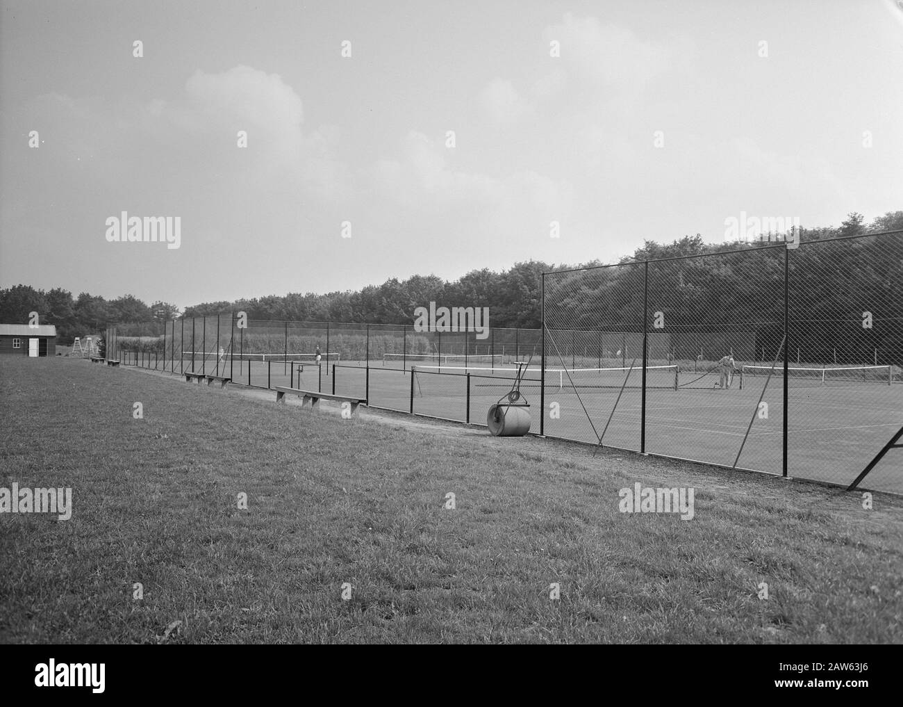 Tennis grounds Black and White Stock Photos & Images - Alamy