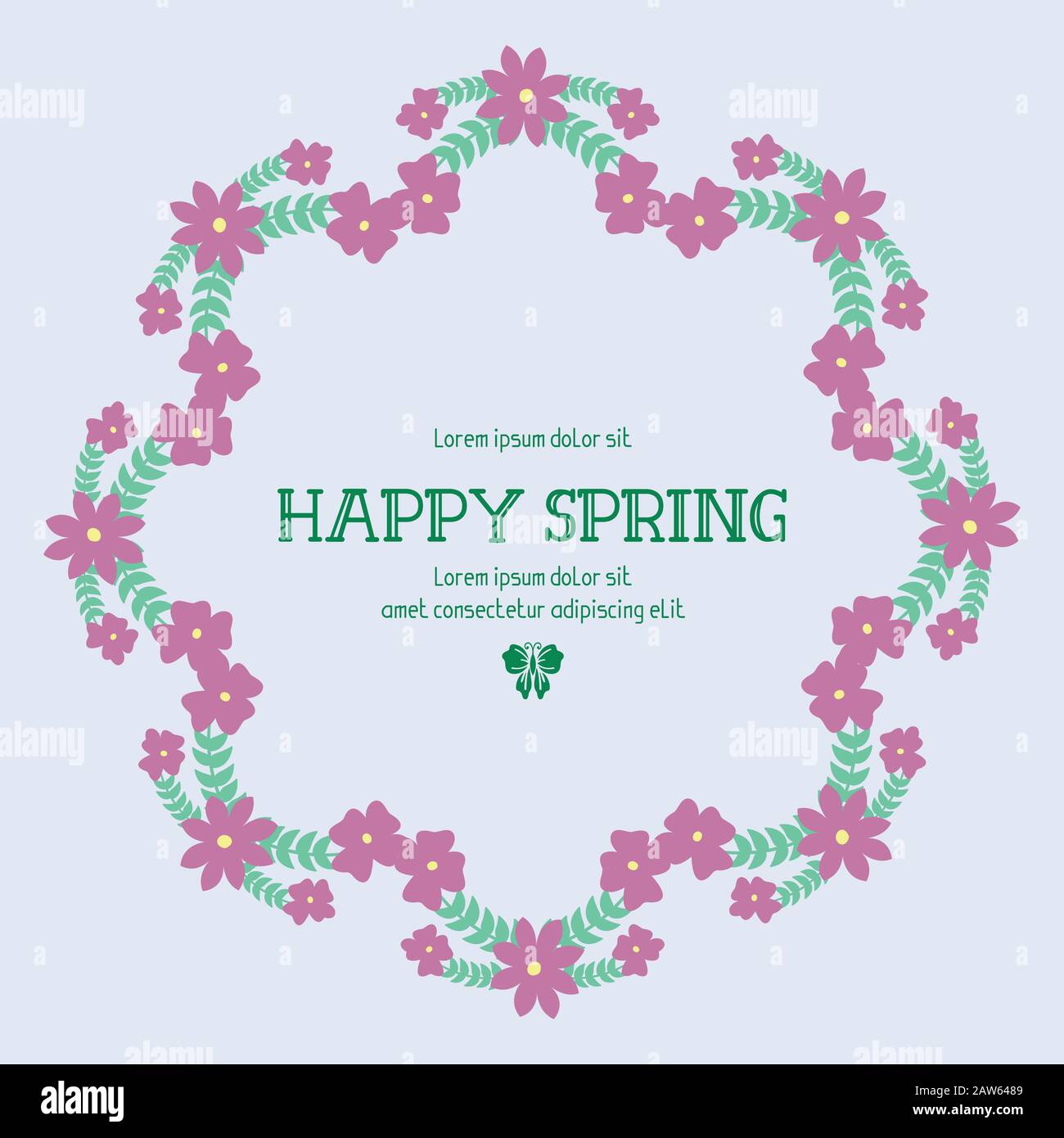 Beautiful Pattern of leaf and floral frame, with grey background, for ...