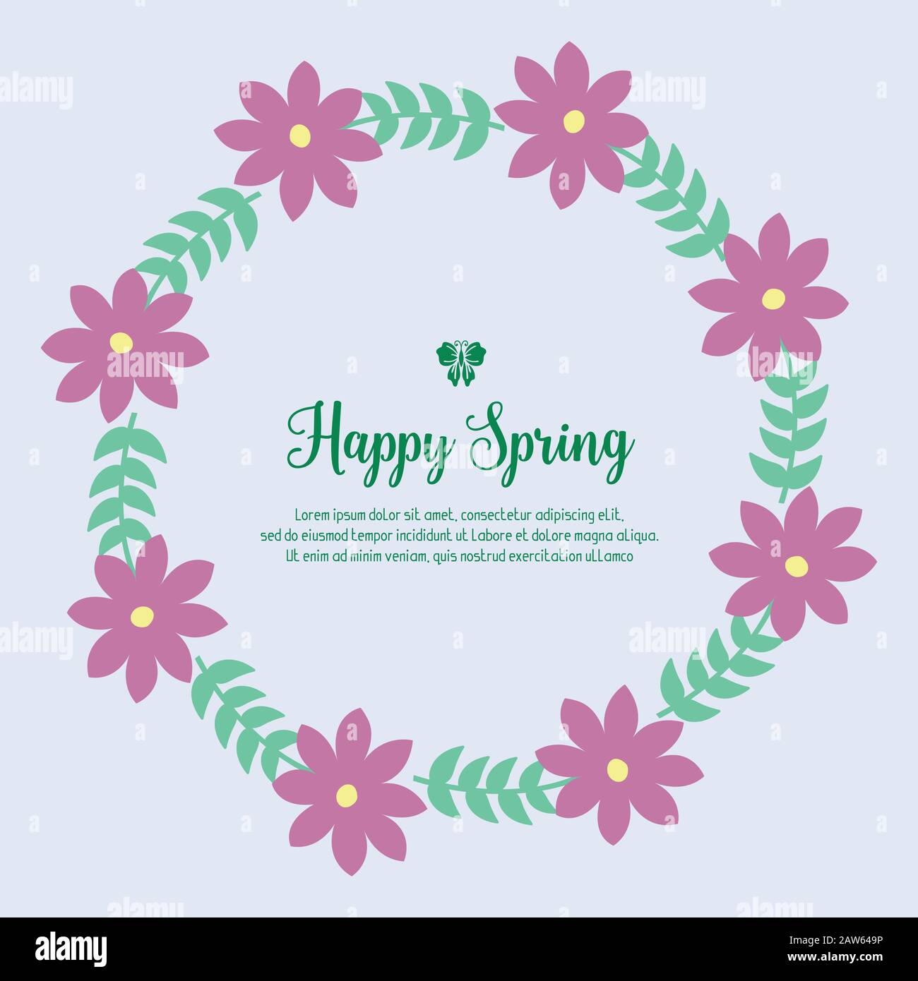 Beautiful Pattern of leaf and floral frame, with grey background, for ...