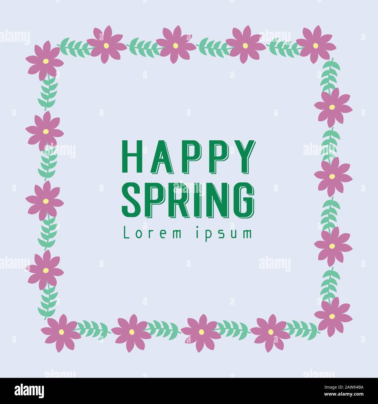 Beautiful Pattern of leaf and floral frame, with grey background, for ...