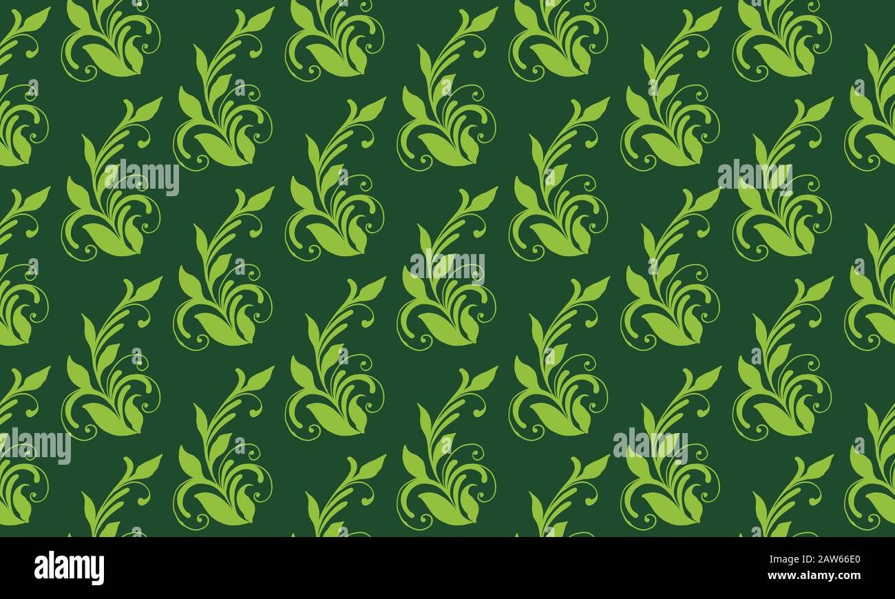Ornate leaf pattern background for spring, with leaf seamless design ...