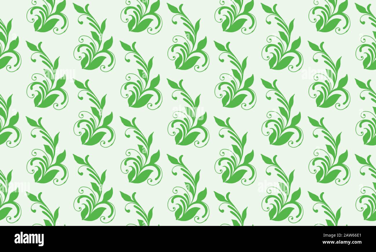 Ornate leaf pattern background for spring, with leaf seamless design ...