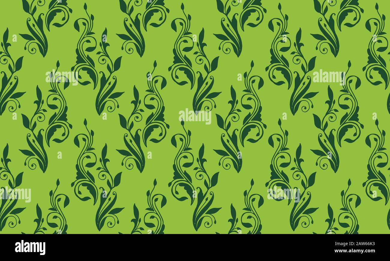 Ornate leaf pattern background for spring, with leaf seamless design ...