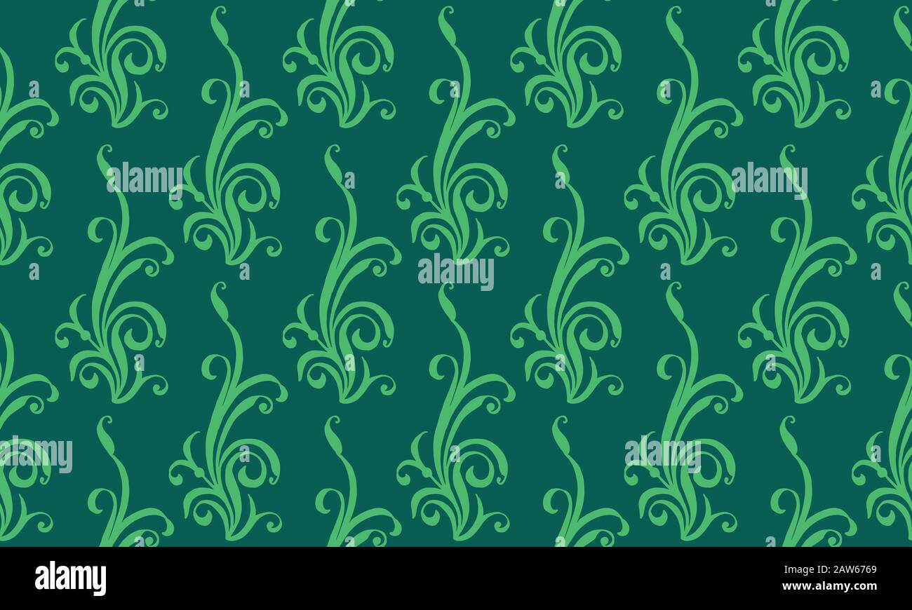 Leaf pattern decoration background for Spring, with unique drawing of ...