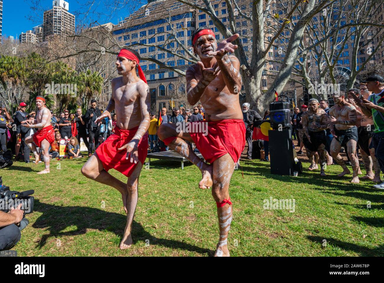 Sydney, NSW, AUSTRALIA - August 9, 2018: On World’s Indigenous Peoples ...