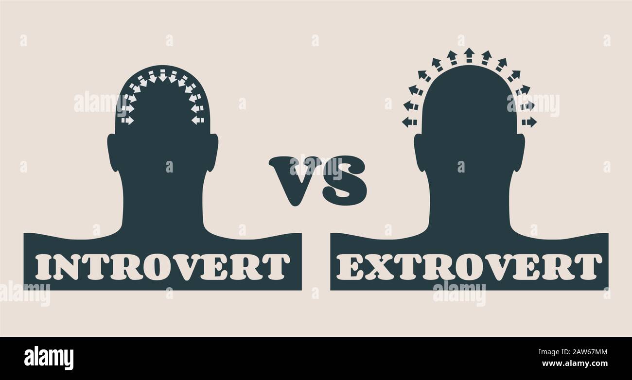 extrovert and introvert metaphor Stock Vector Image & Art - Alamy extrovert and introvert metaphor Stock Vector Image & Art - Alamy