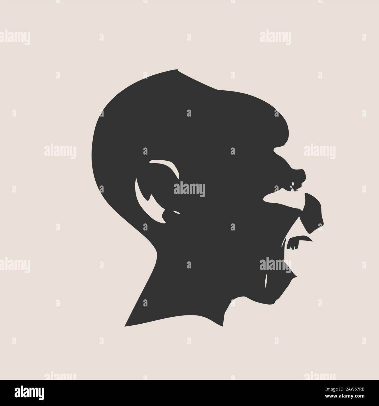Demon or monster screaming Stock Vector Image & Art - Alamy