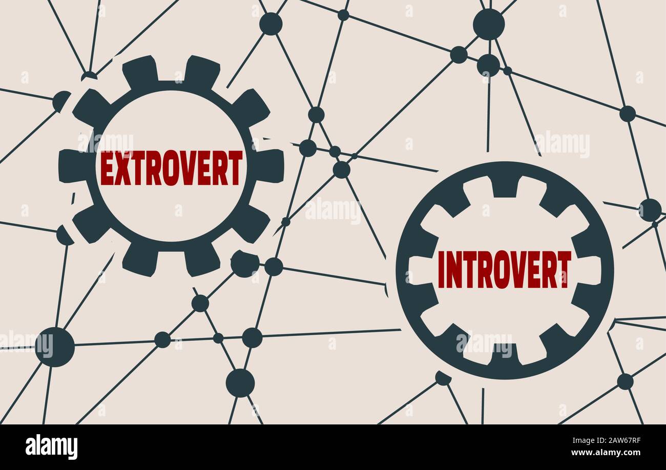 extrovert vs introvert metaphor Stock Vector Image & Art - Alamy extrovert vs introvert metaphor Stock Vector Image & Art - Alamy