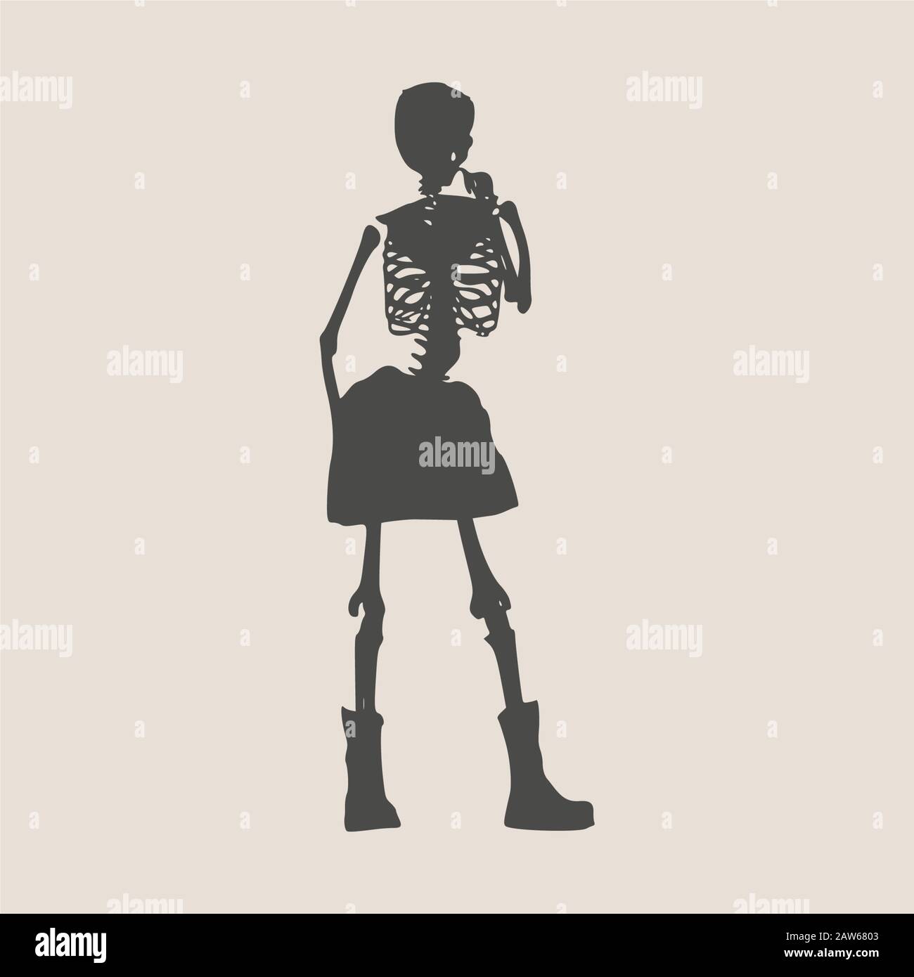 Halloween Human Skeleton Stock Vector Image And Art Alamy