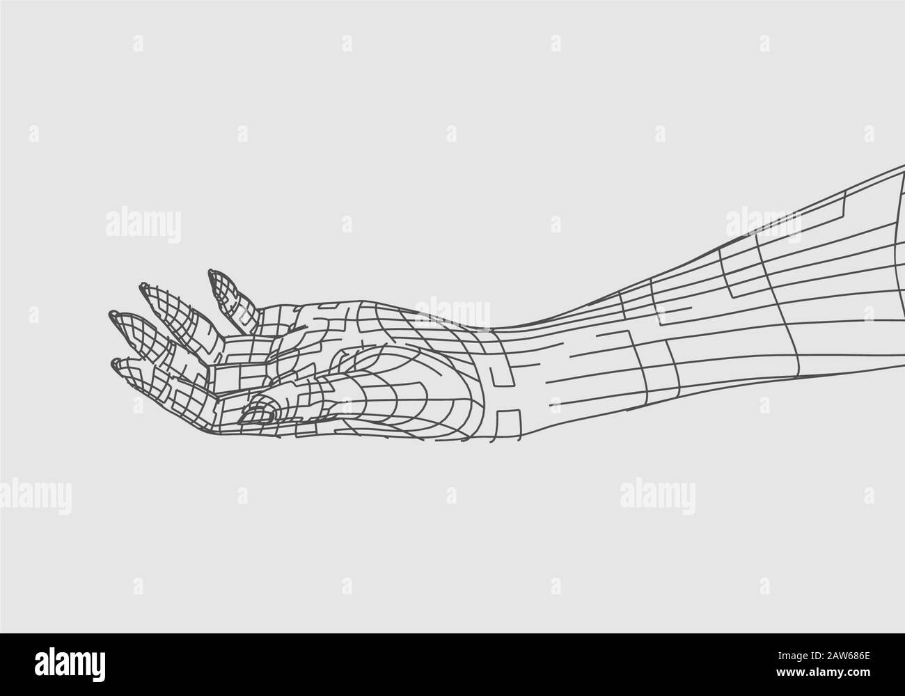 Abstract human hand Stock Vector Image & Art - Alamy