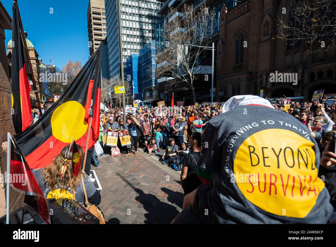 Sydney, NSW, AUSTRALIA - August 9, 2018: On World’s Indigenous Peoples ...