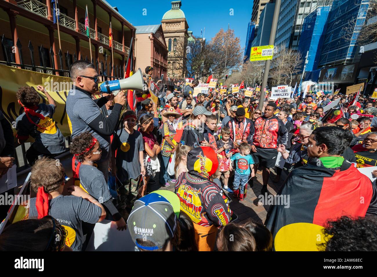 Sydney, NSW, AUSTRALIA - August 9, 2018: On World’s Indigenous Peoples ...