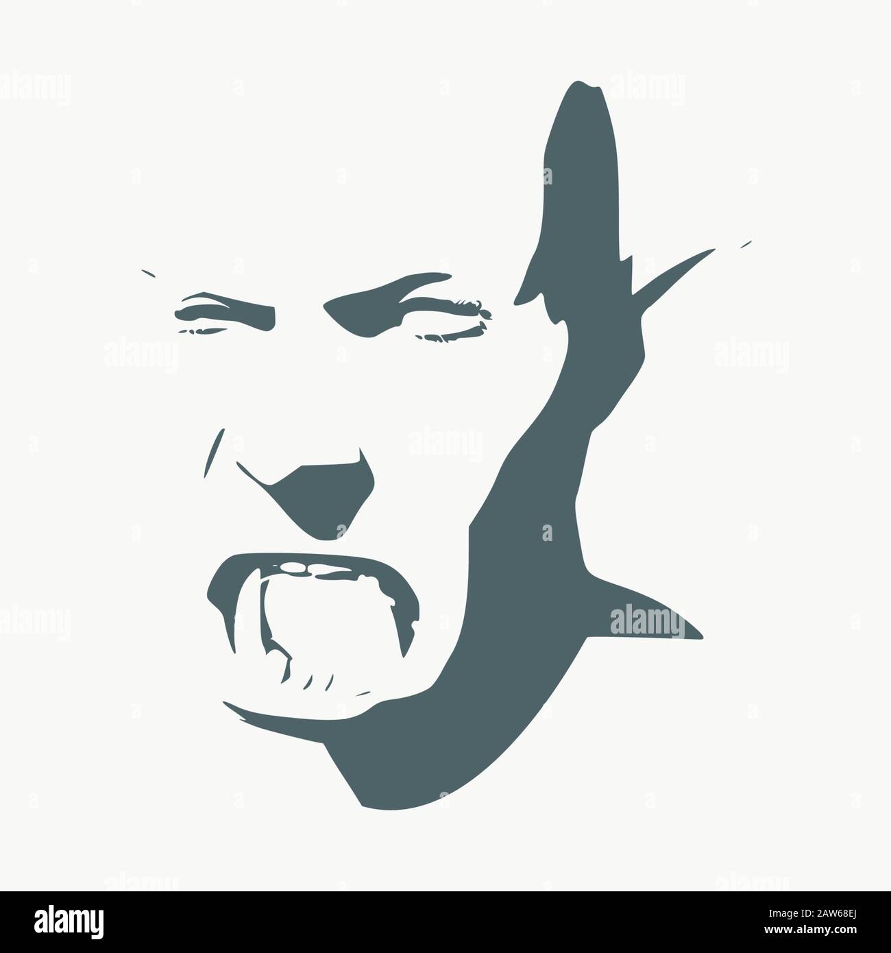Evil orc face Stock Vector Image & Art - Alamy