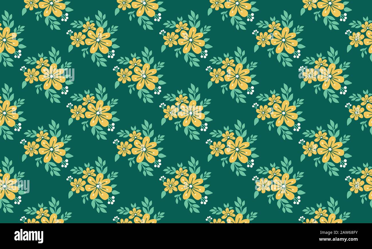 Vintage shape of leaf and floral for spring, with leaf and flower ...