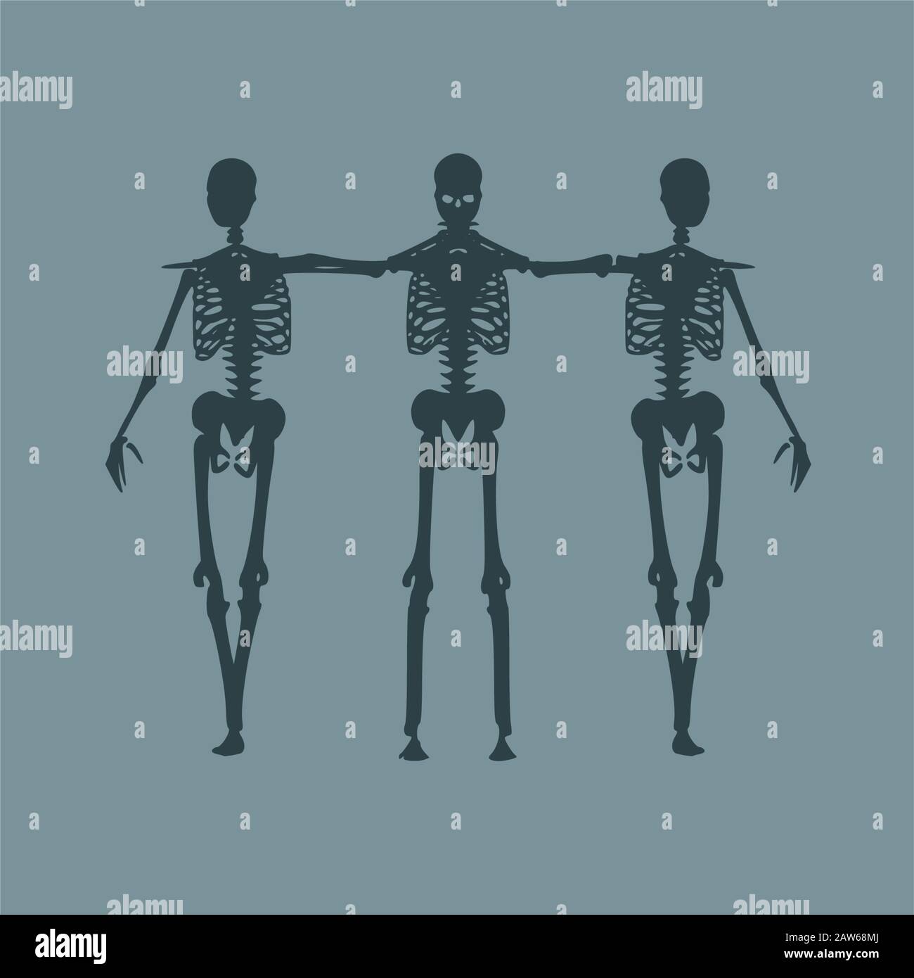 Halloween human skeleton Stock Vector Image & Art - Alamy