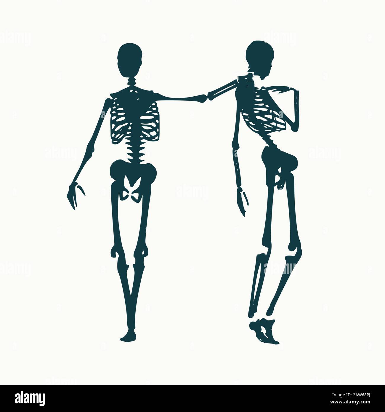Skeleton hugging hi-res stock photography and images - Alamy