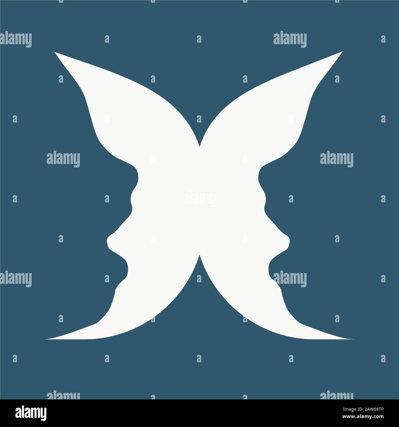 Silhouettes of two head Stock Vector Image & Art - Alamy