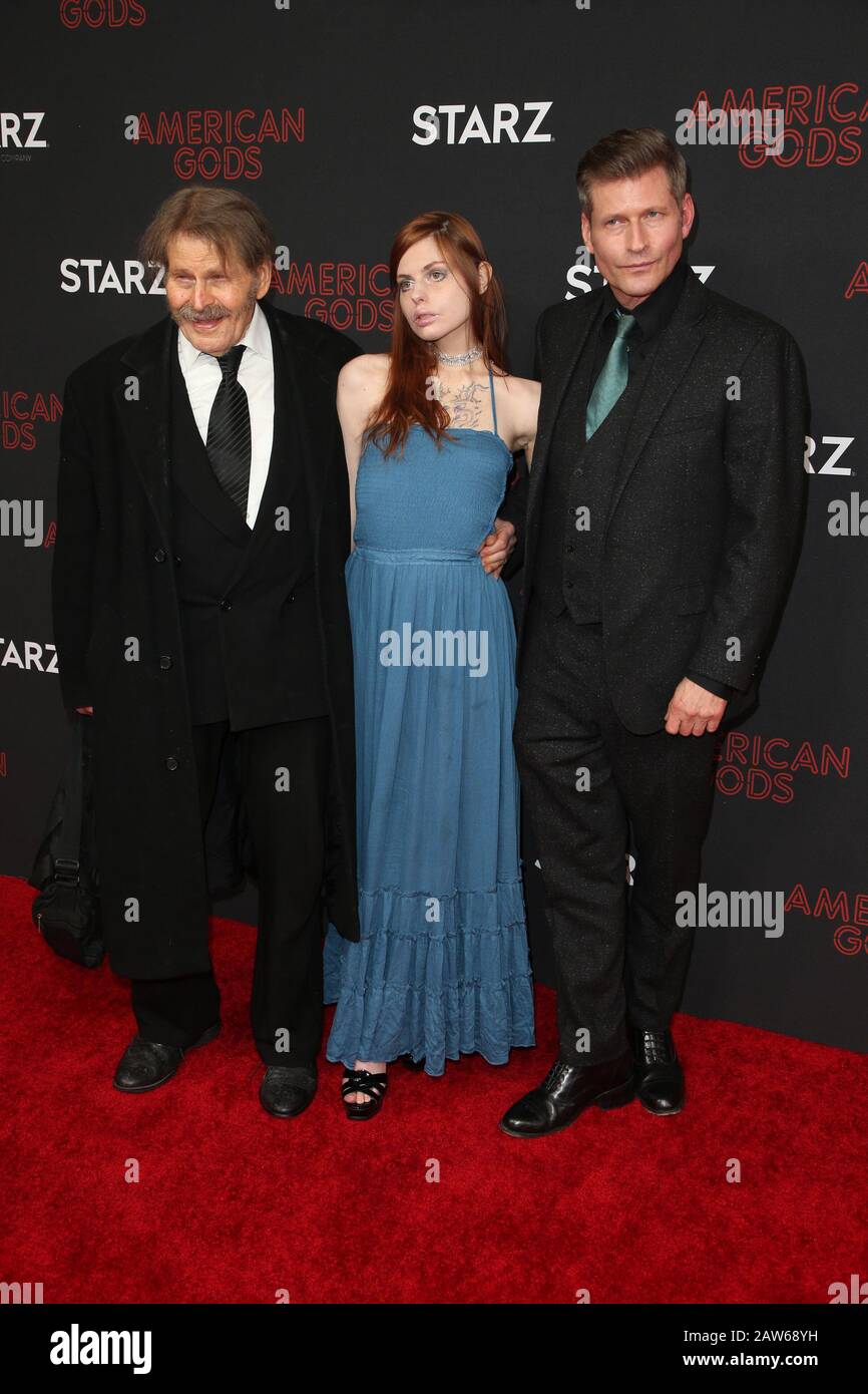 Los Angeles, CA, USA. Bruce Glover, Mika Jones, Crispin Glover at Starz ...
