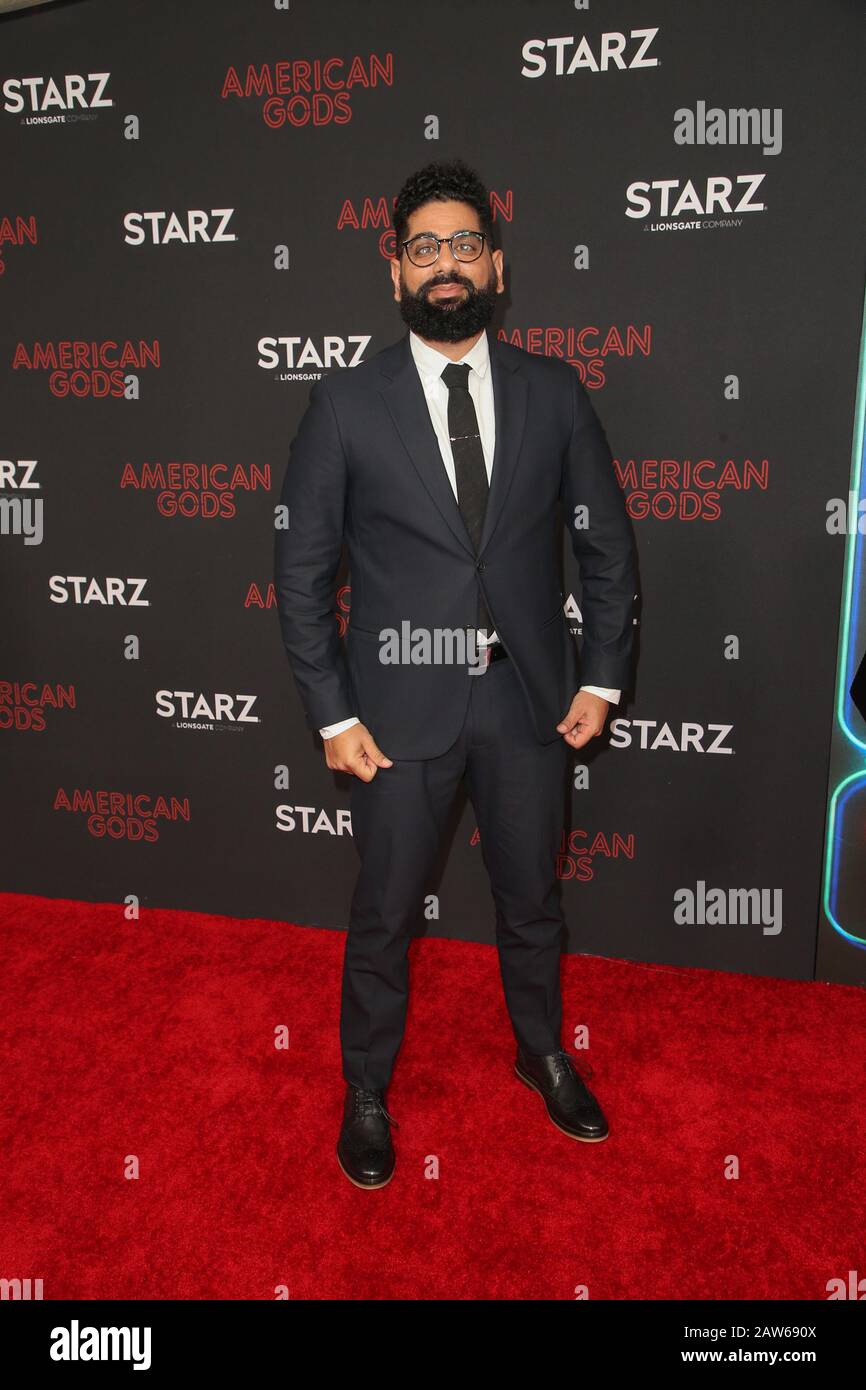 Los Angeles, CA, USA. Mousa Kraish at Starz's "American Gods" TV Series ...