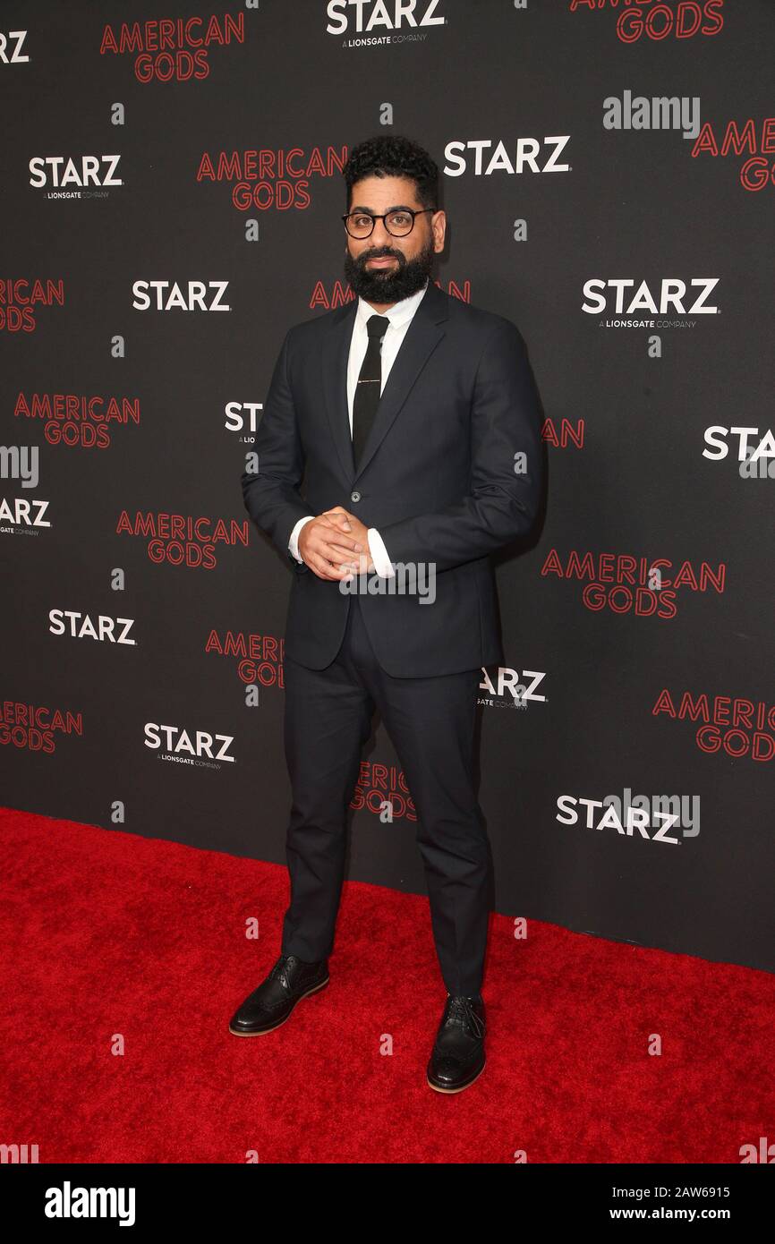 Los Angeles, CA, USA. Mousa Kraish at Starz's "American Gods" TV Series ...
