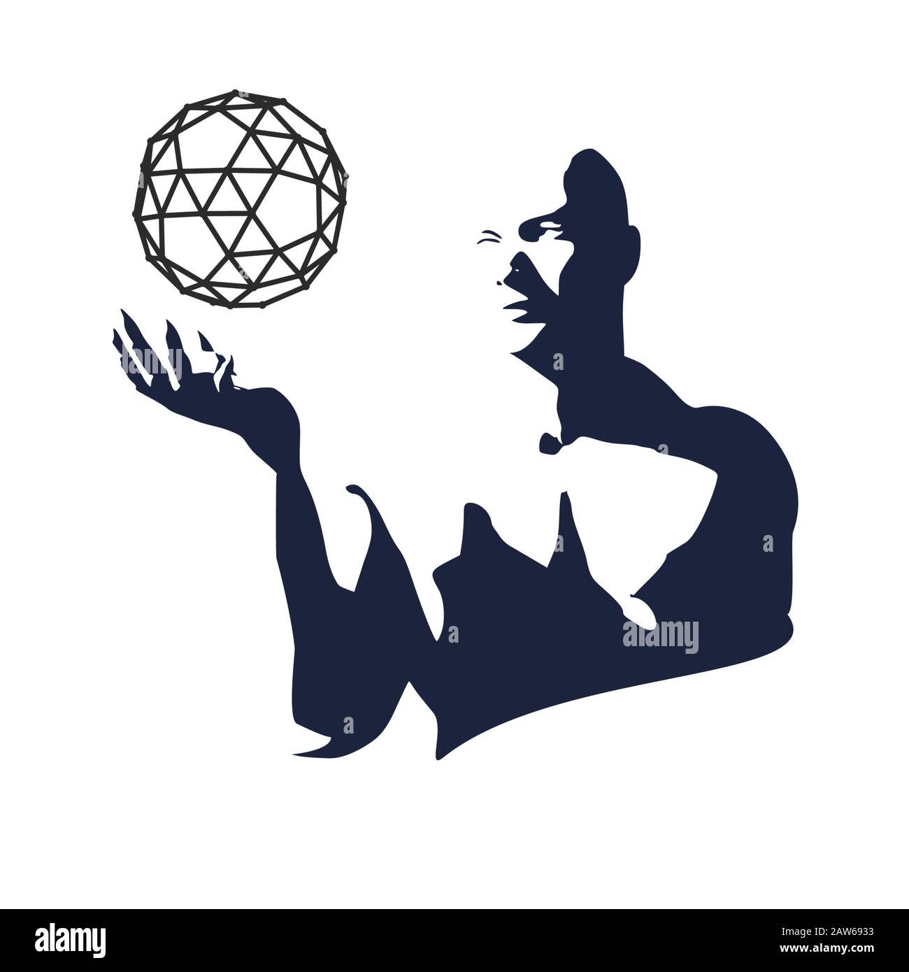 Smiling businessman posing on Stock Vector Images - Alamy