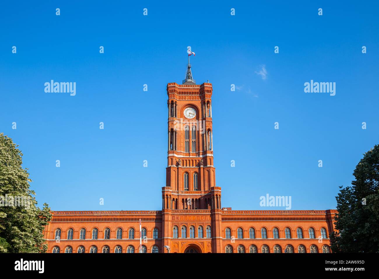 Rotes Rathaus Red City Hall in Berlin, Germany Stock Photo - Alamy