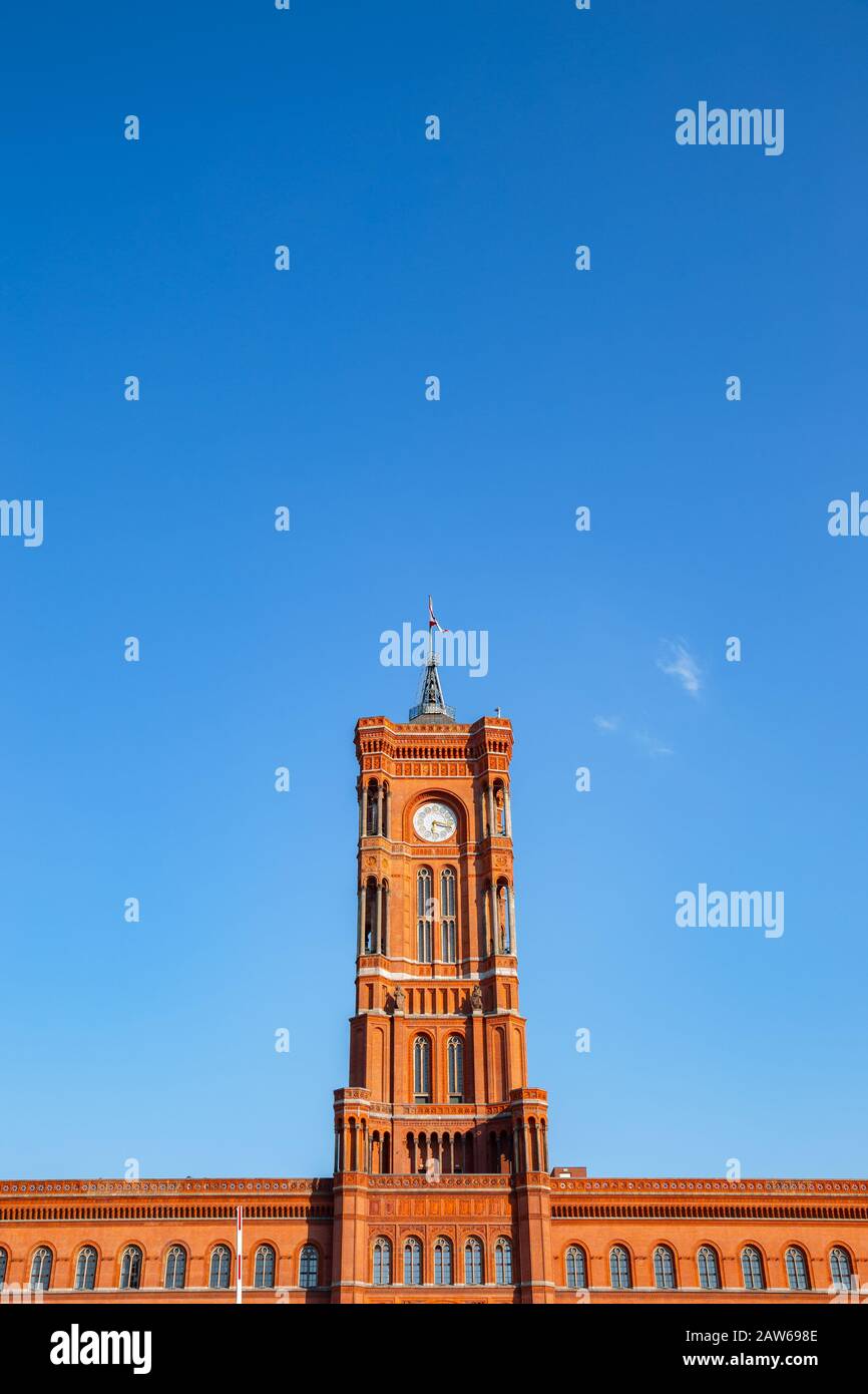 Rotes Rathaus Red City Hall in Berlin, Germany Stock Photo - Alamy