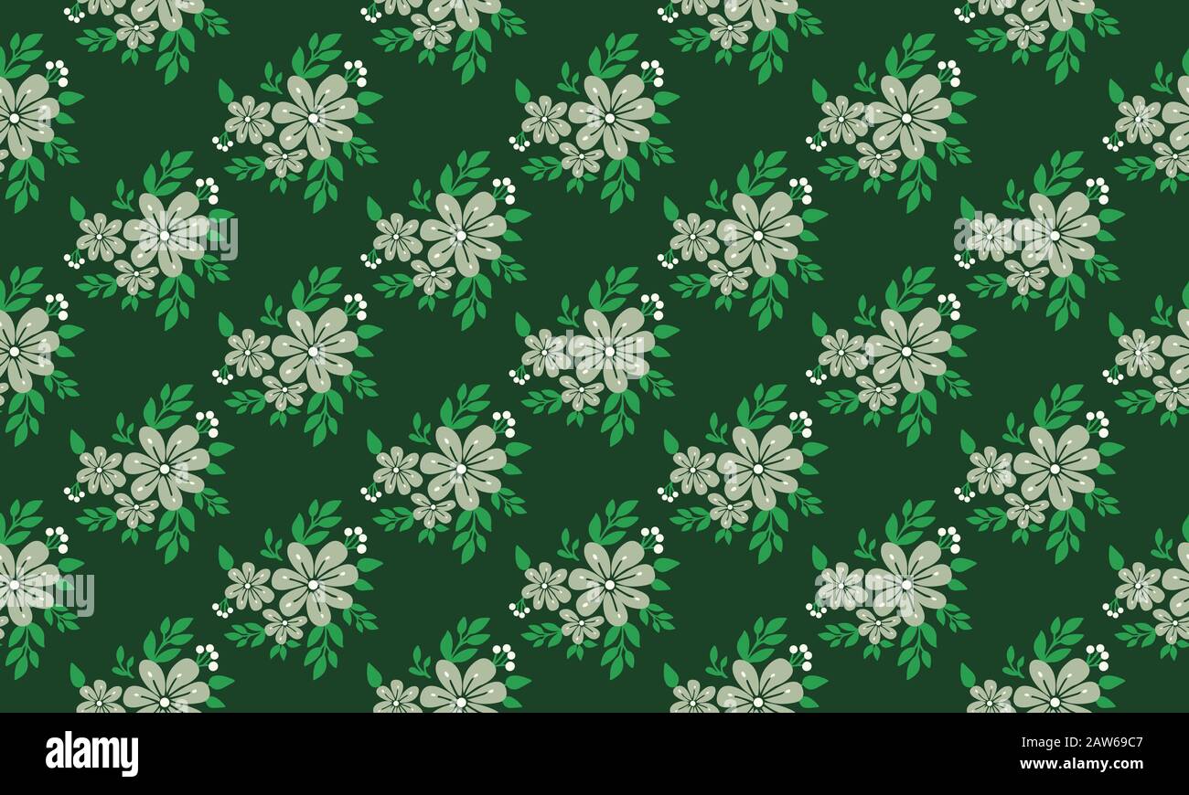 Vintage shape of leaf and floral for spring, with leaf and flower ...