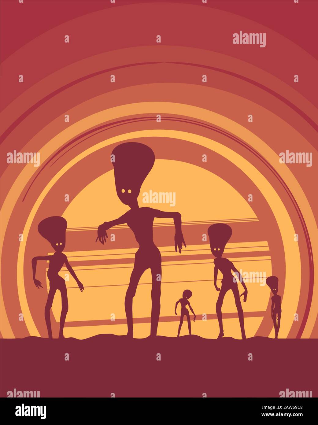 Abstract sci-fi concept Stock Vector Image & Art - Alamy