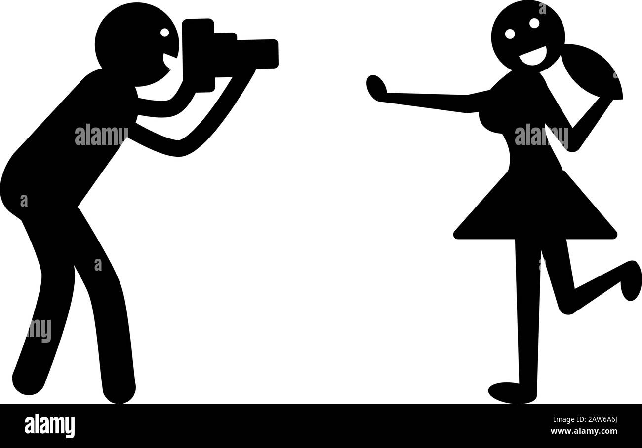 Model, backdrop, portrait, photography pictogram icon. Element of ...