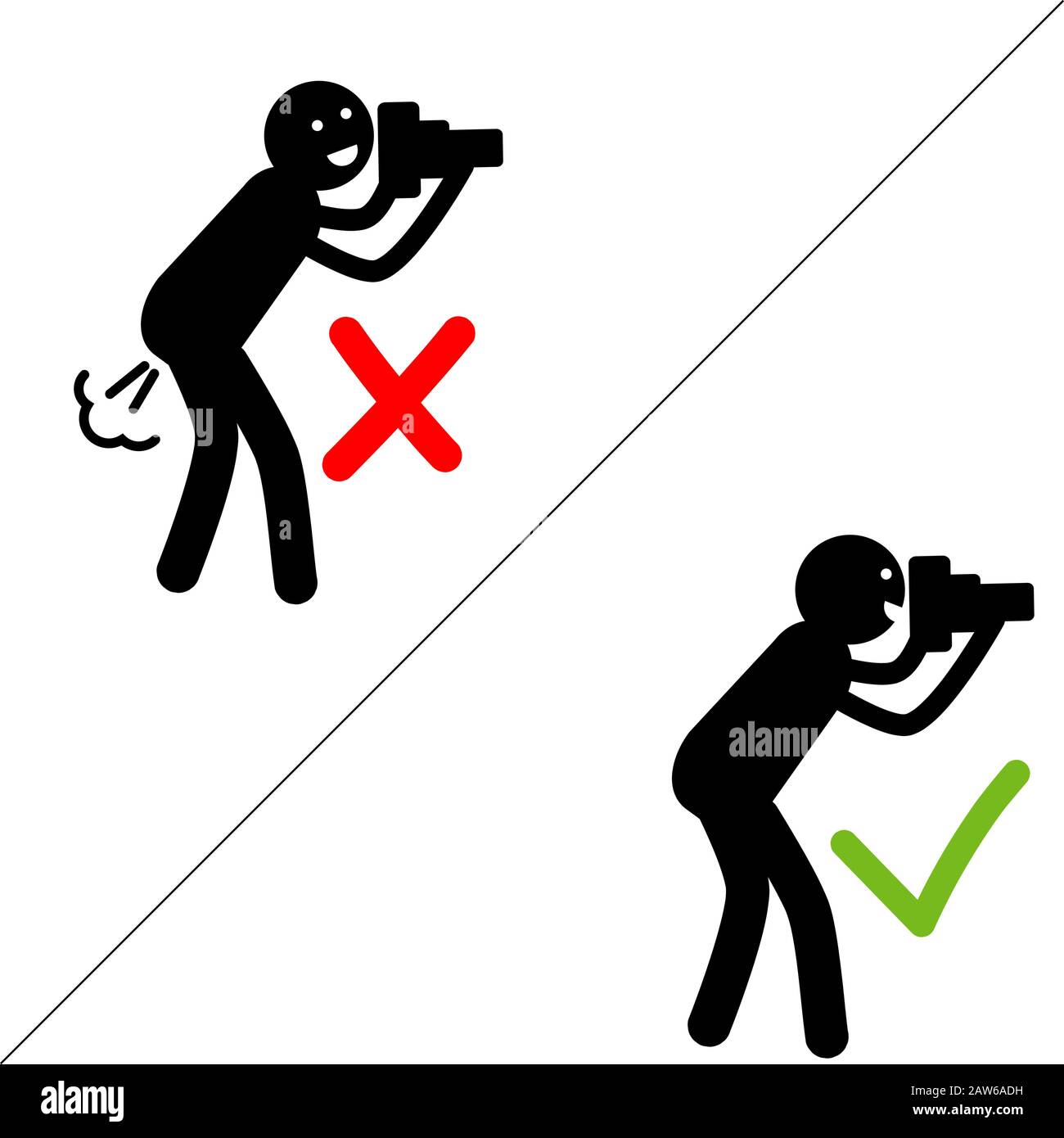 do not fart when take a picture sign. Do not fart red sign Stock Vector ...