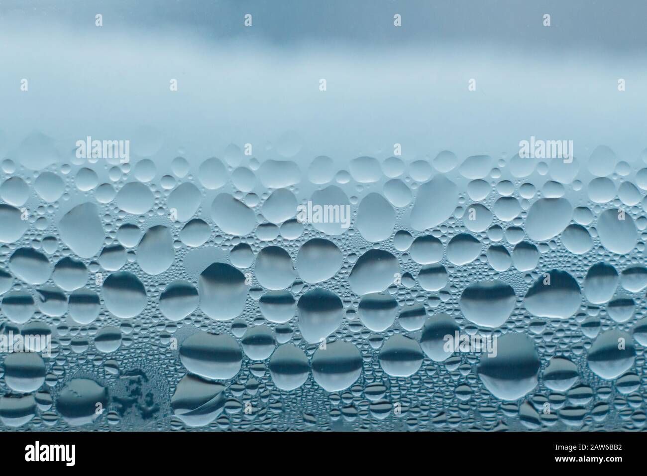 Condensation abstract water drops on the window glass Stock Photo - Alamy
