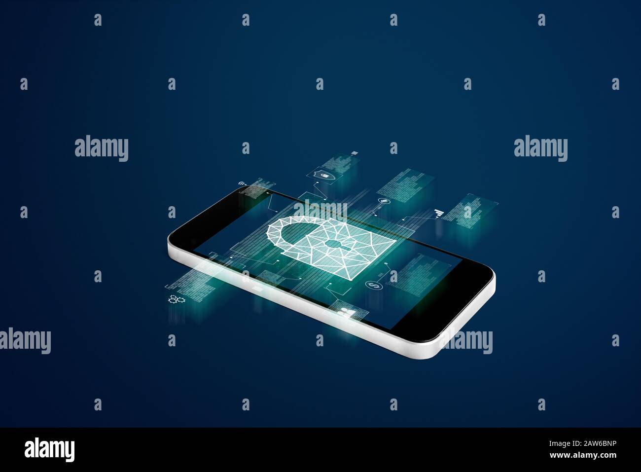 Mobile phone security system and application technology Stock Photo - Alamy