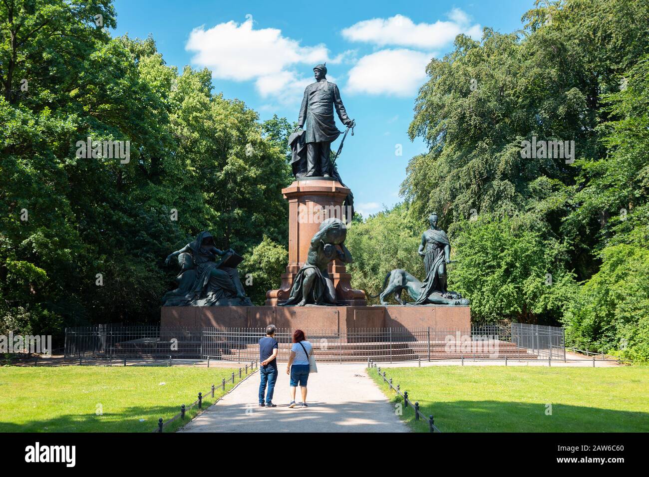 Berlin, Germany - June 7, 2019 : Bismarck Nationaldenkmal Memorial ...