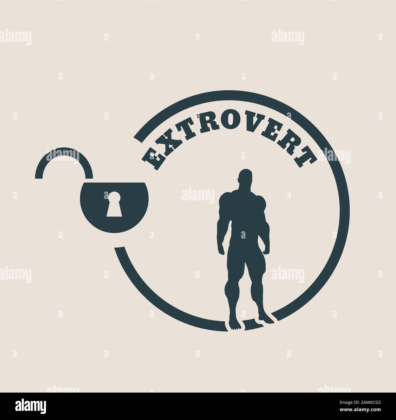 Extrovert, Introvert, Illustration High Resolution Stock Photography ...