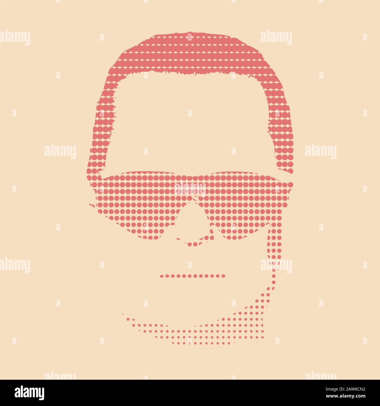 Man avatar front view. Male face silhouette Stock Vector Image & Art ...