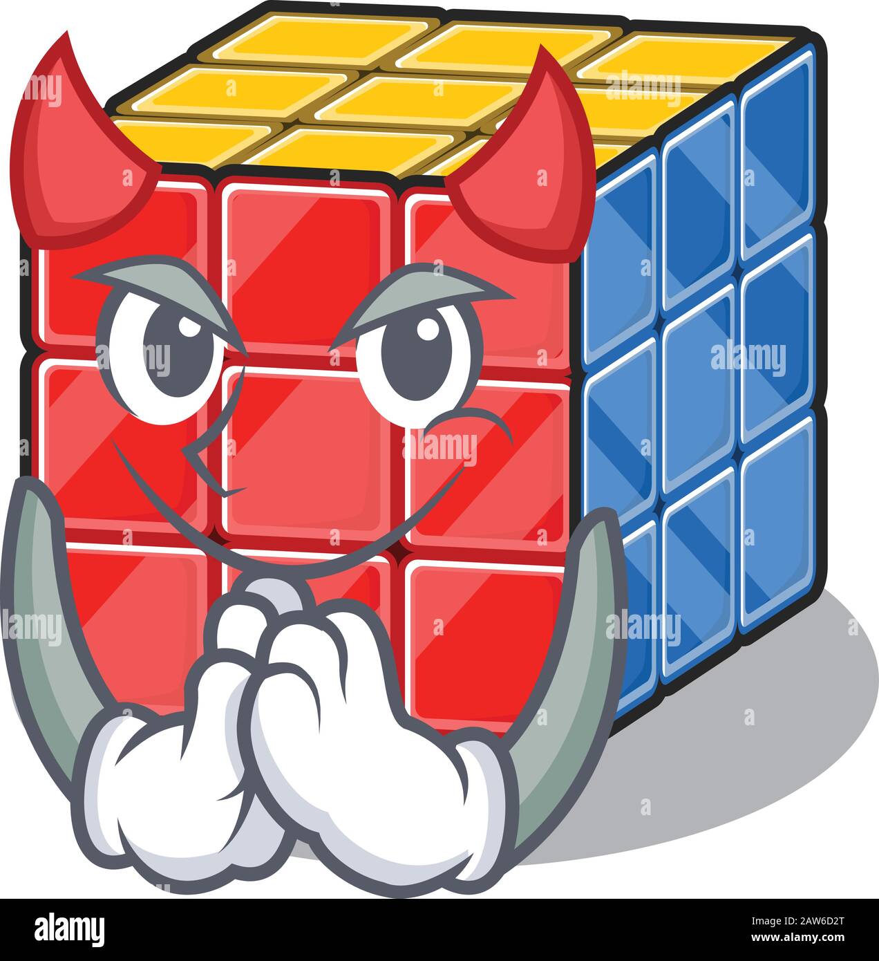 Rubic cube cartoon Stock Vector Images - Alamy