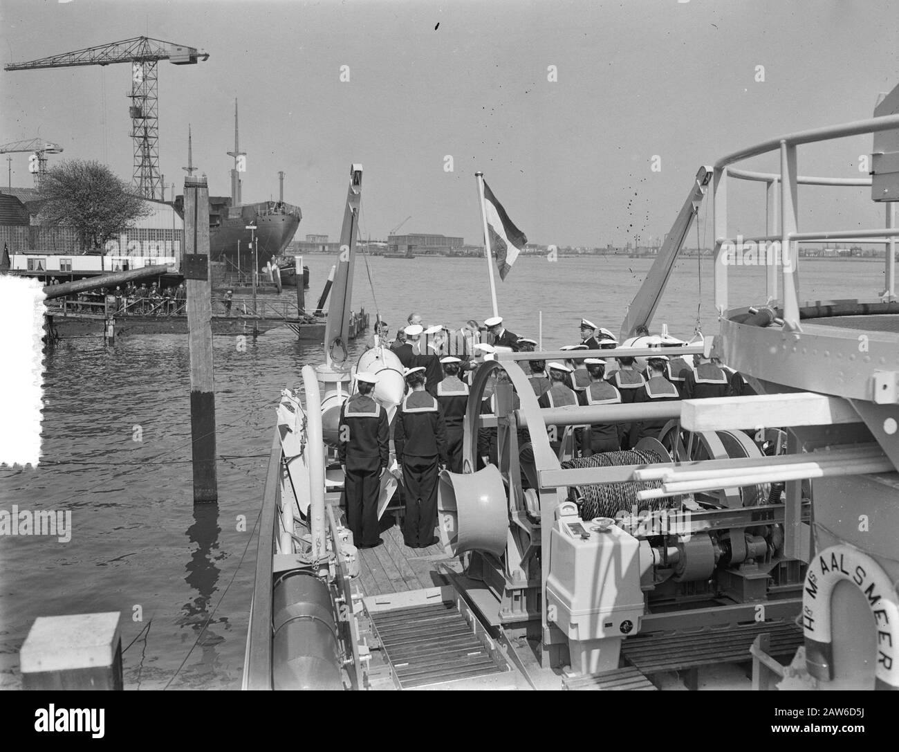 Transfer and commissioning by the Royal Navy coastal minesweeper ...