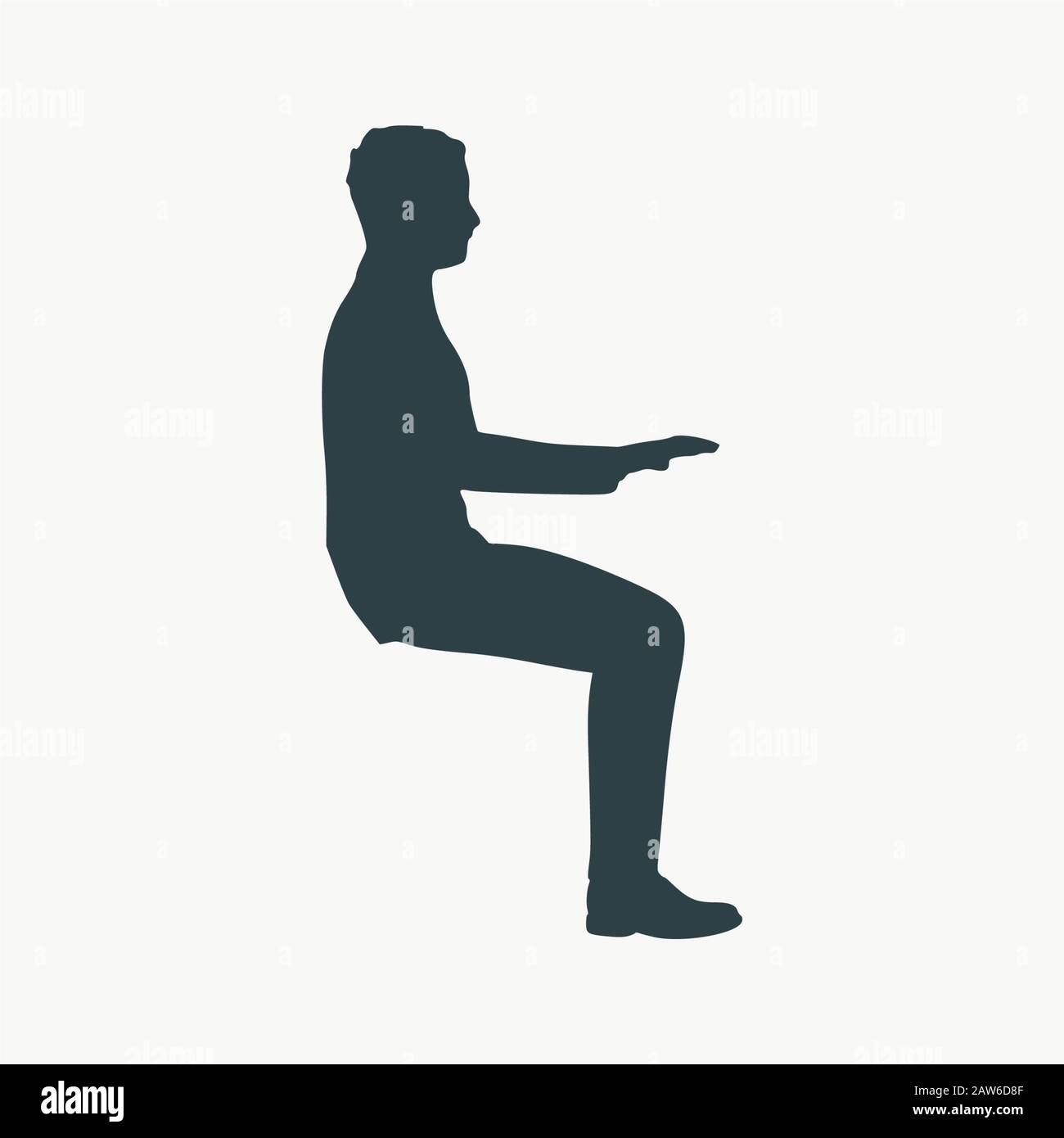 Person Sitting Silhouette Vector