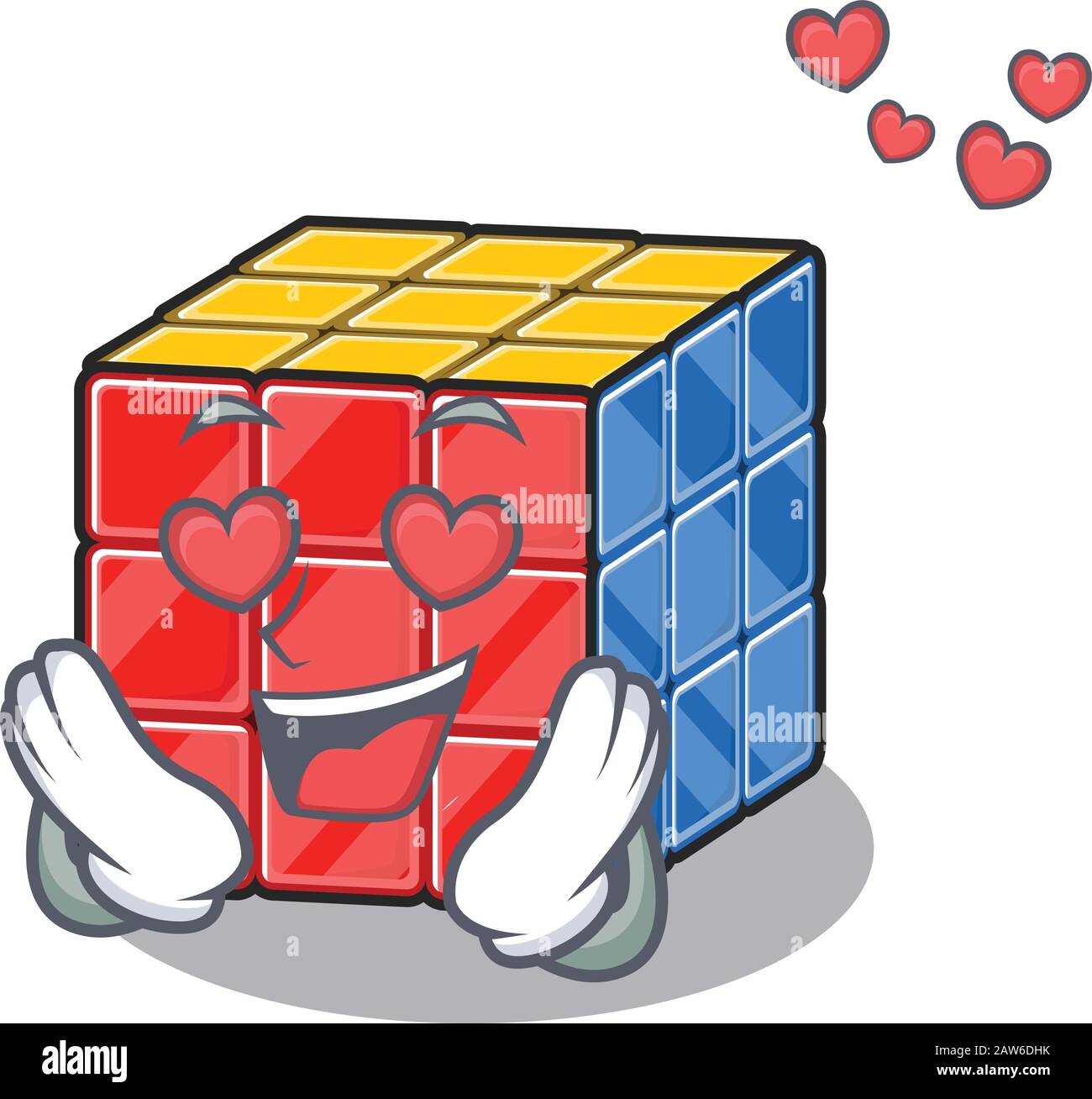 Rubic cube cartoon Stock Vector Images - Alamy