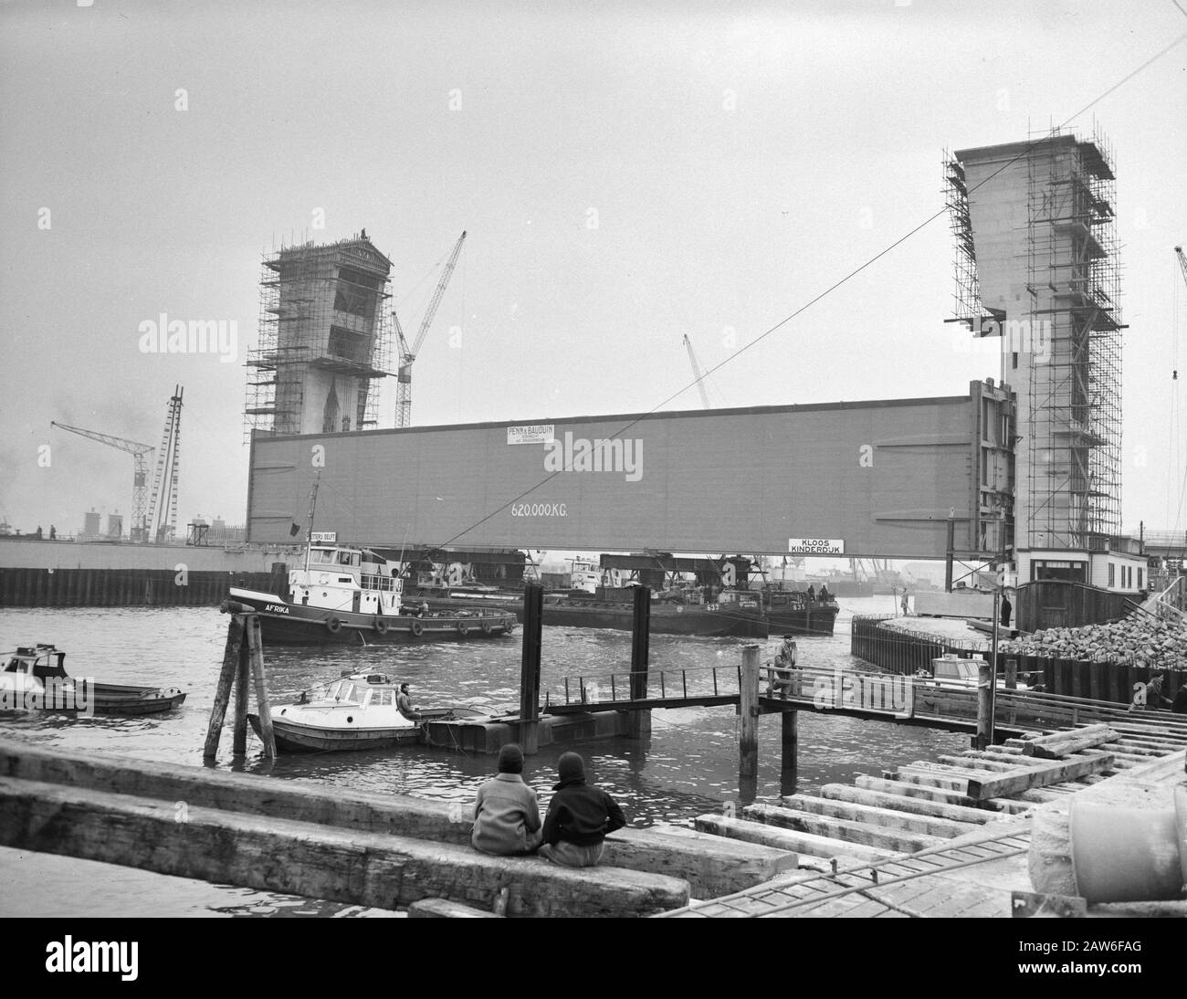 Flood water gate protection Black and White Stock Photos & Images - Alamy