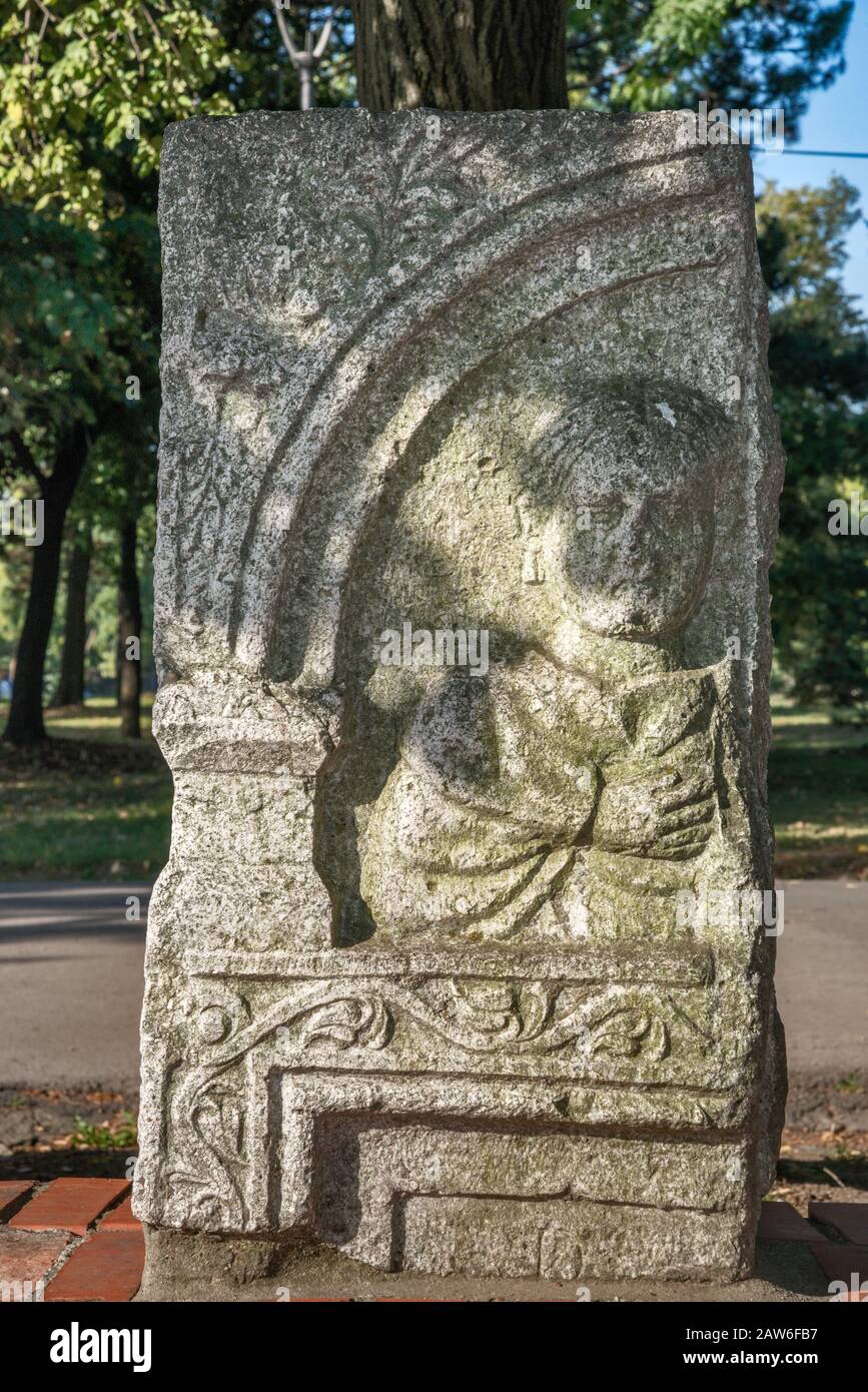 Roman period panel, 1st-4th century, at Lapidarium at Tvrdava Citadel ...