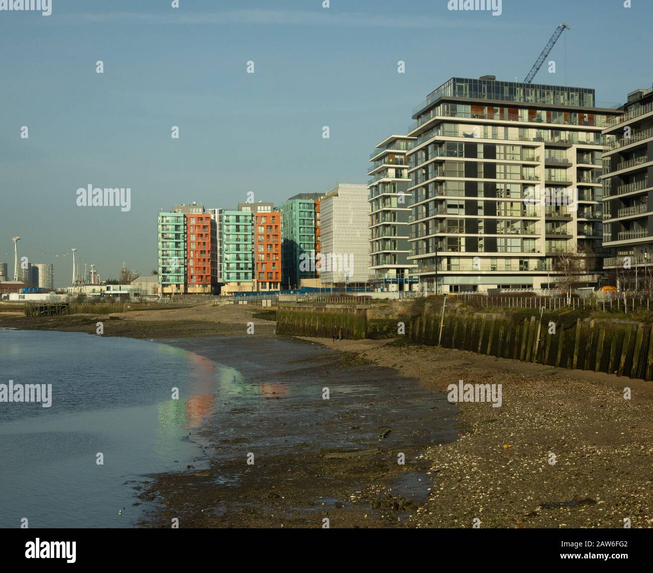 Modern riverside Apartments Greenwich, London Stock Photo - Alamy