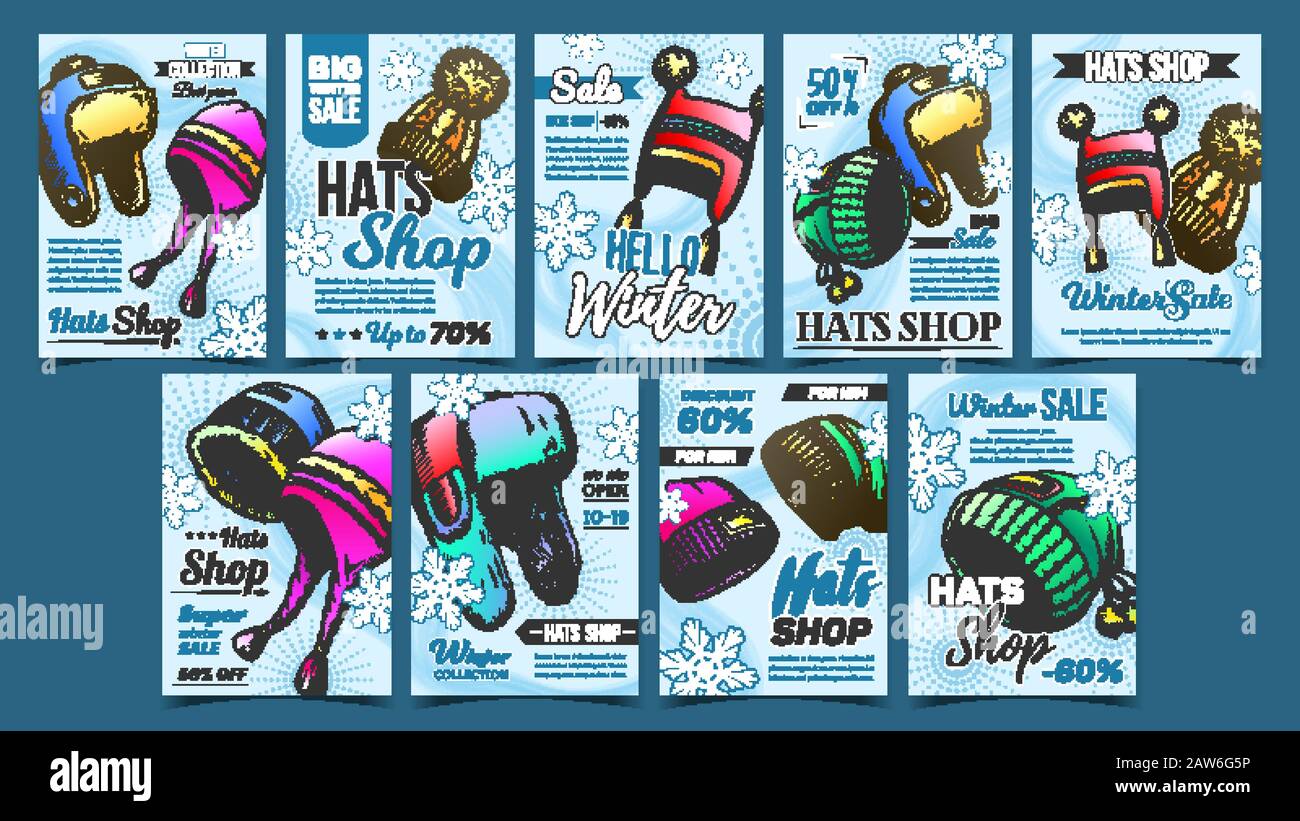 Vintage shop hats Stock Vector Images - Alamy