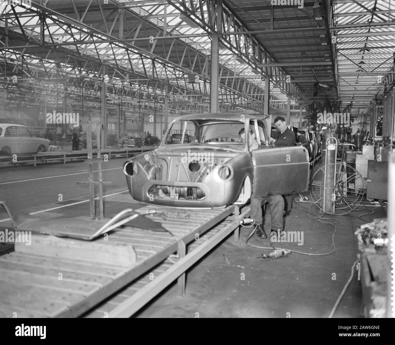 Production of the DAF passenger in Eindhoven, the Carrosserieën the ...