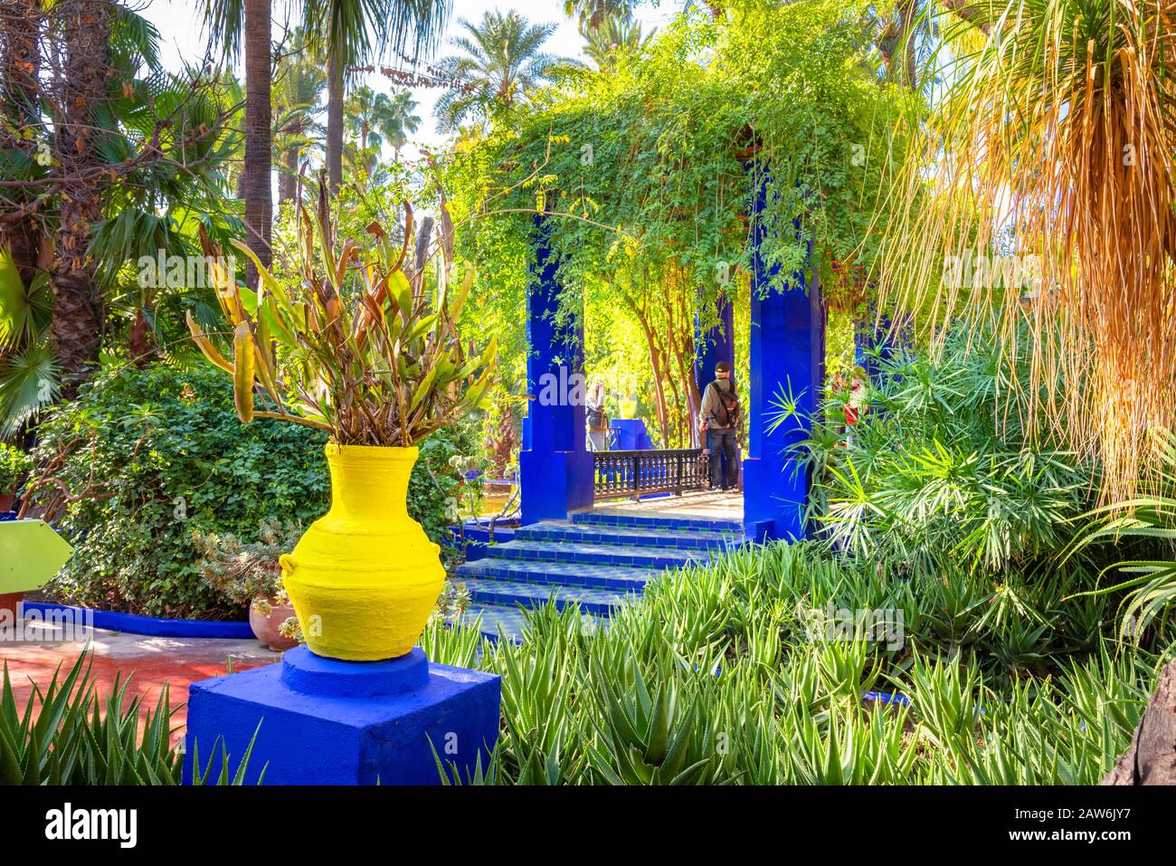 The beautiful Majorelle Garden is a botanical, tropical garden and ...