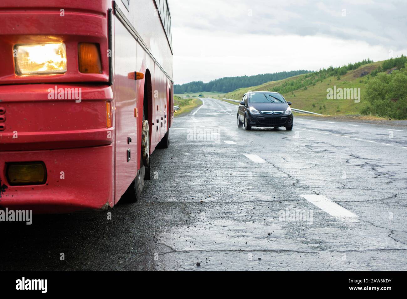 Red car rides hi-res stock photography and images - Alamy