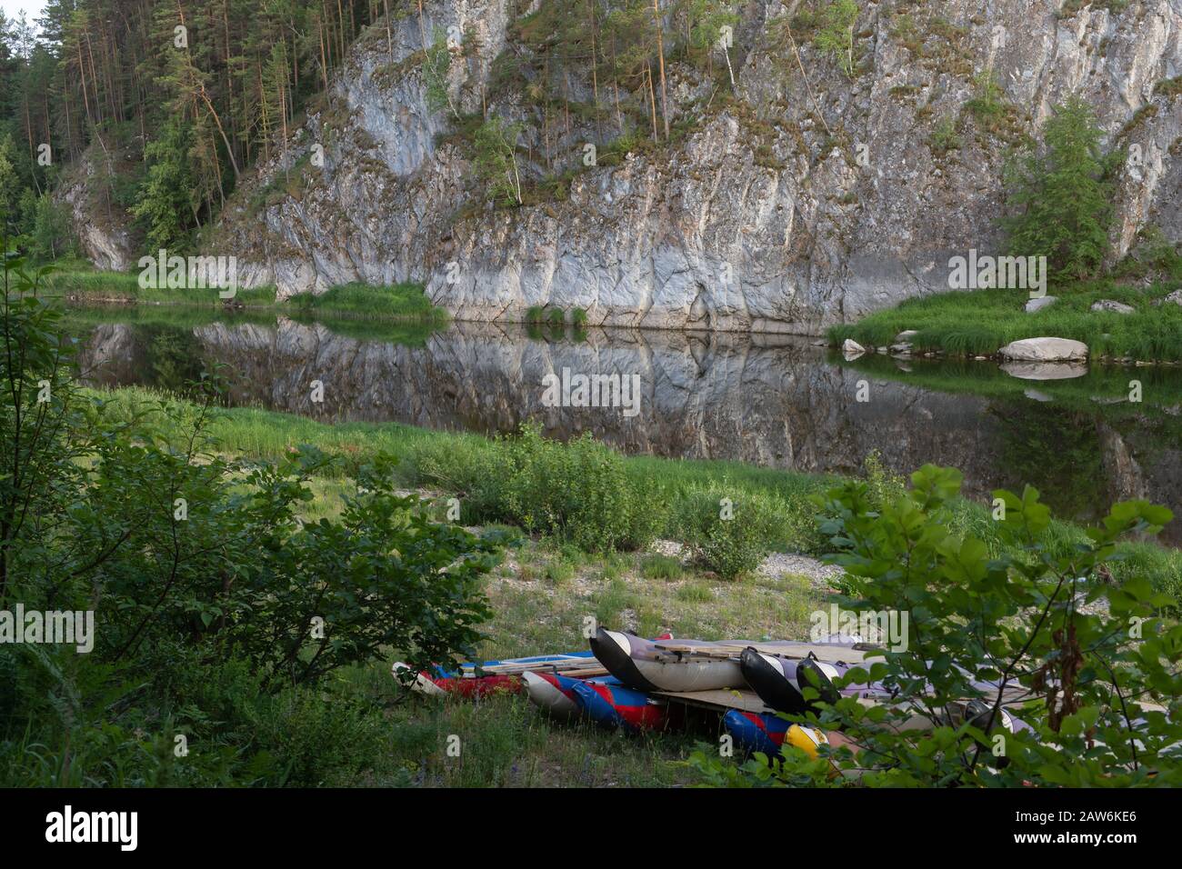 Rafting around on river rocks hi-res stock photography and images - Alamy